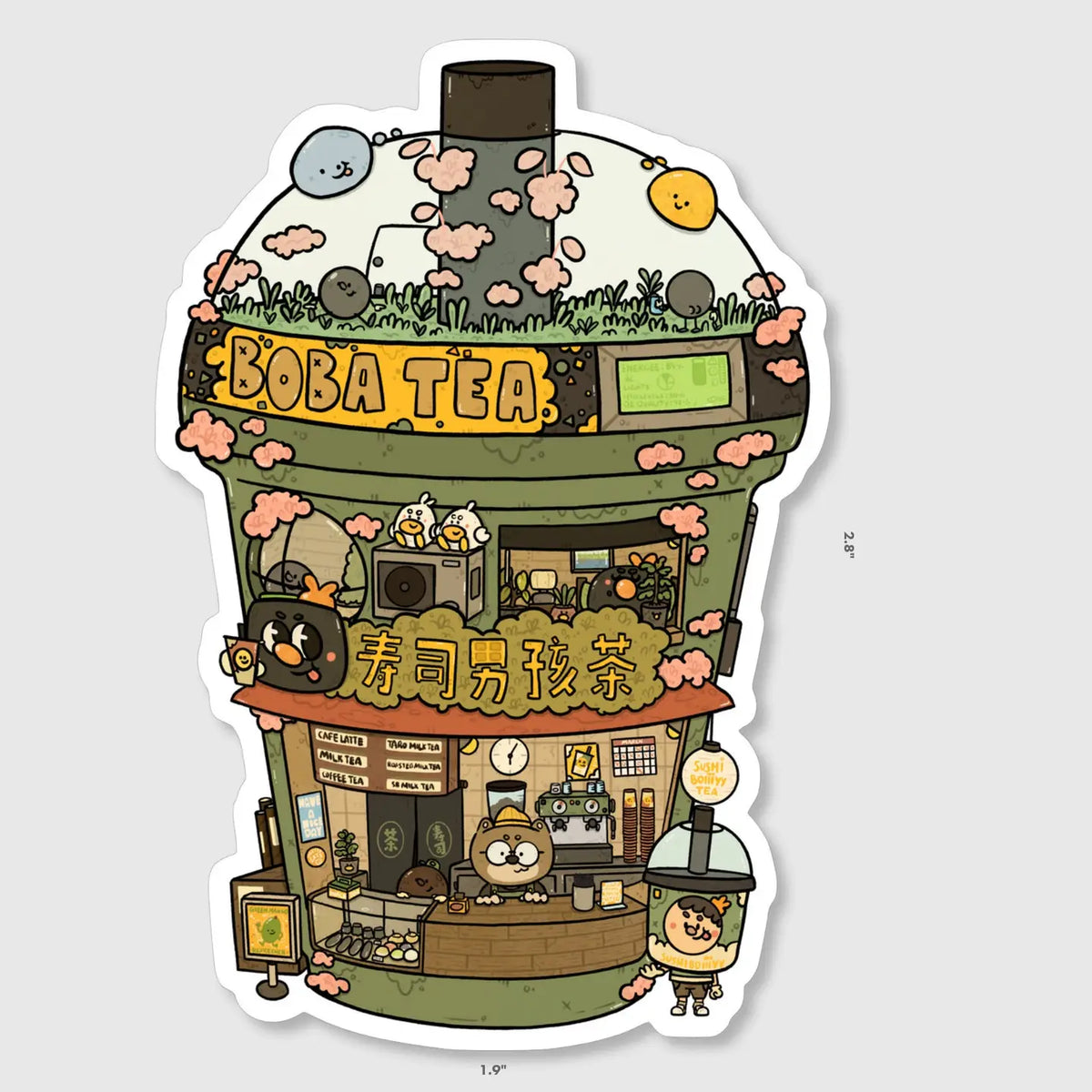 Boba Tea - Sushiboiiiyy Stickers - Milk - Ottawa, Canada – Milk Shop