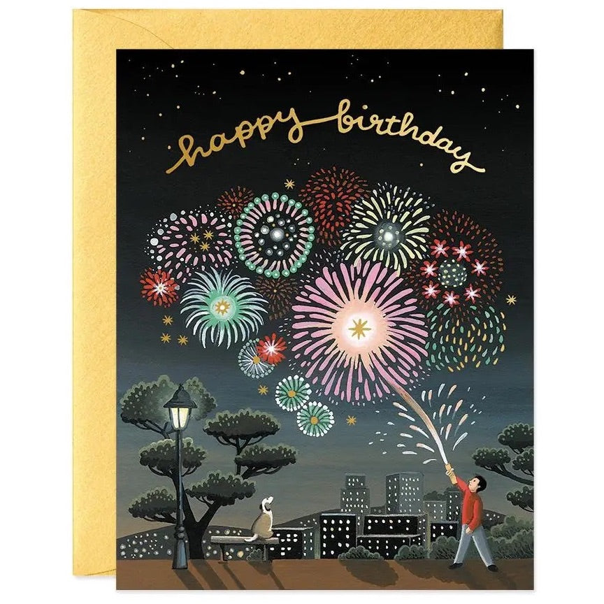 Fireworks Birthday - JooJoo Paper Greeting Card - Ottawa, Canada – Milk ...